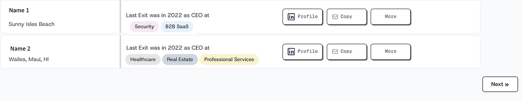 Unable to get scraper to continue past 1st name entry - How to? - Web Scraper