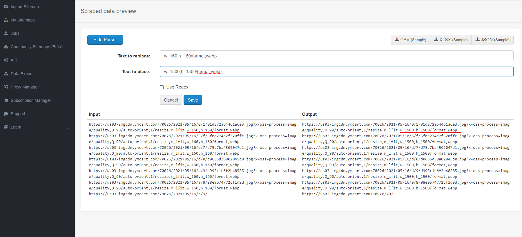 Scrap Images from Thumbnails - How to? - Web Scraper